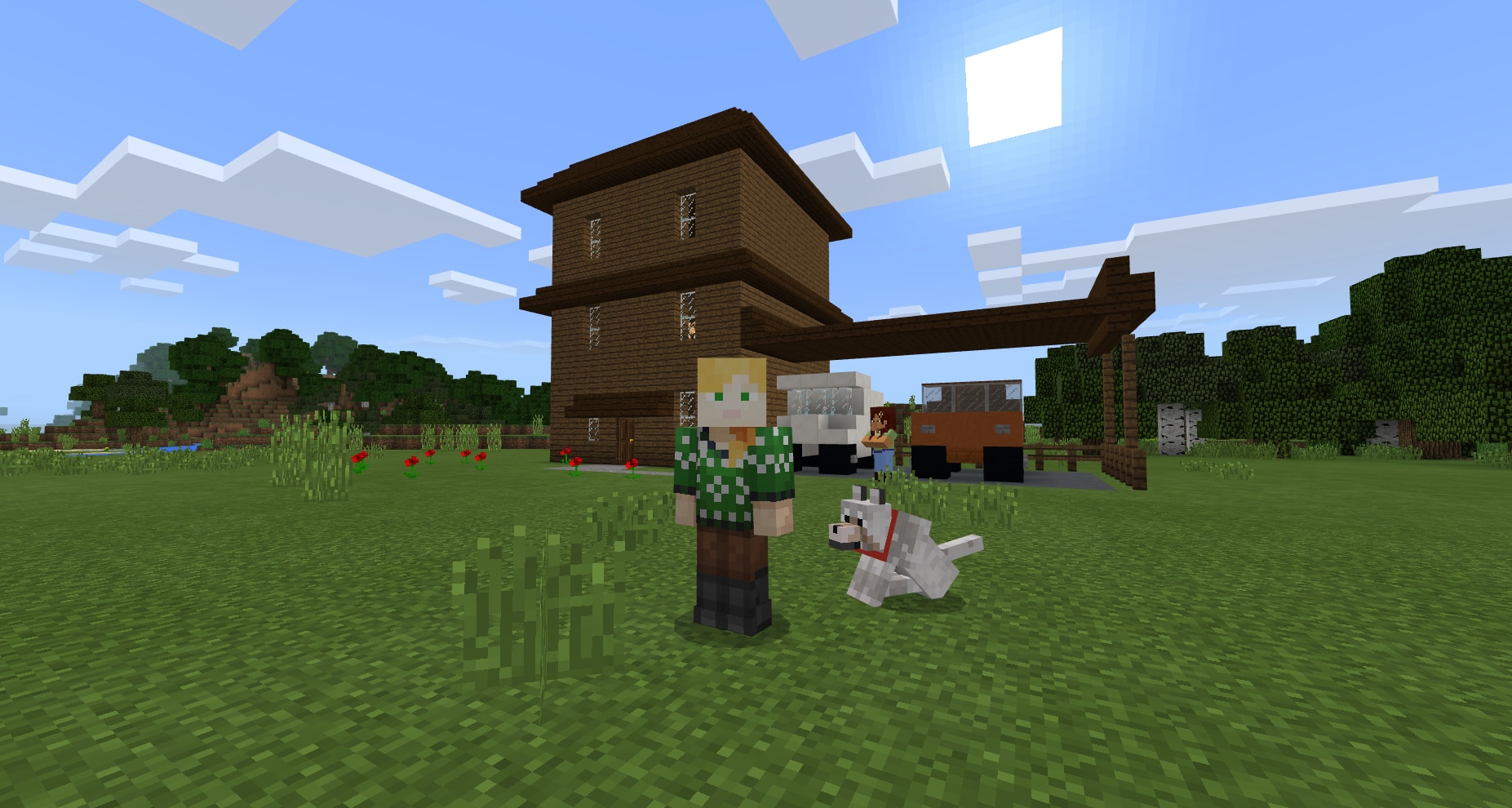 Sustainable Houses Minecraft Simple Beautiful Green House Minecraft