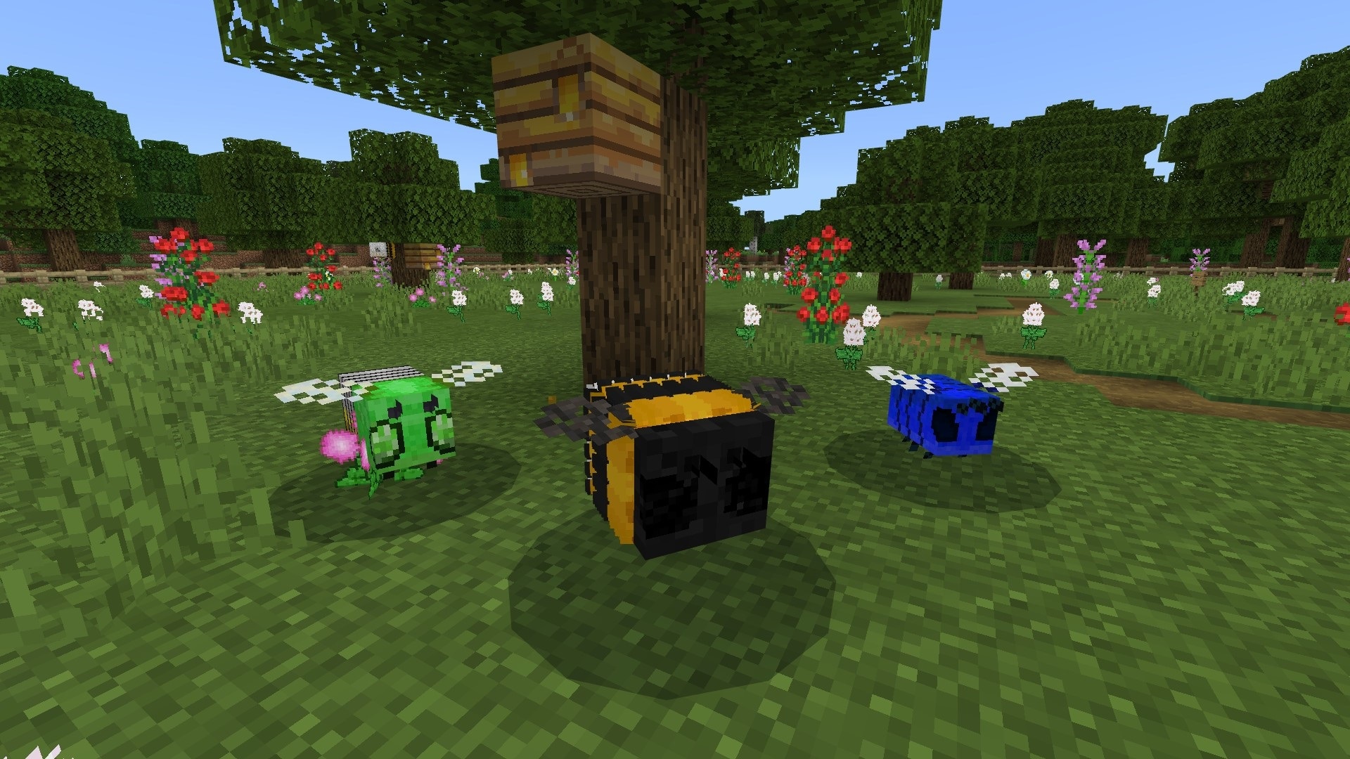 Images Of Minecraft Bees How To Make A Bee Farm In Minecraft